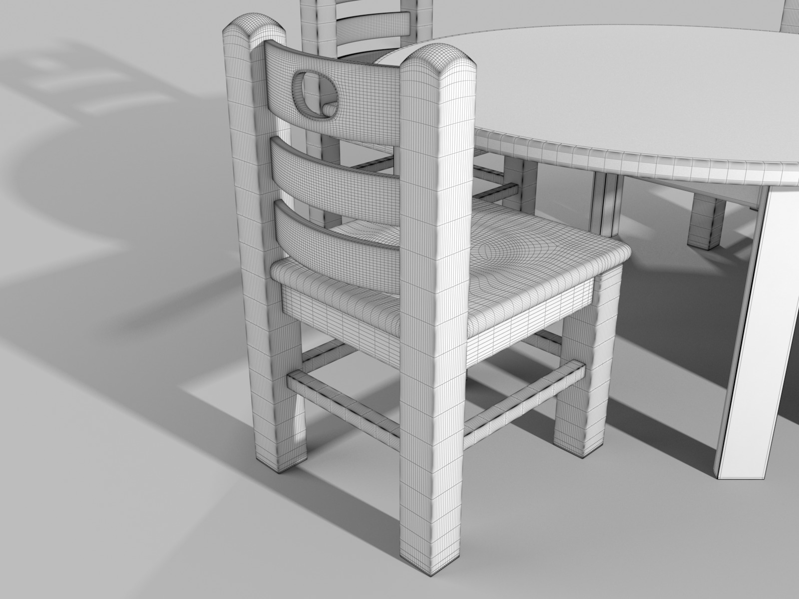 Table and Chairs For Preschool Kids 3D model | CGTrader
