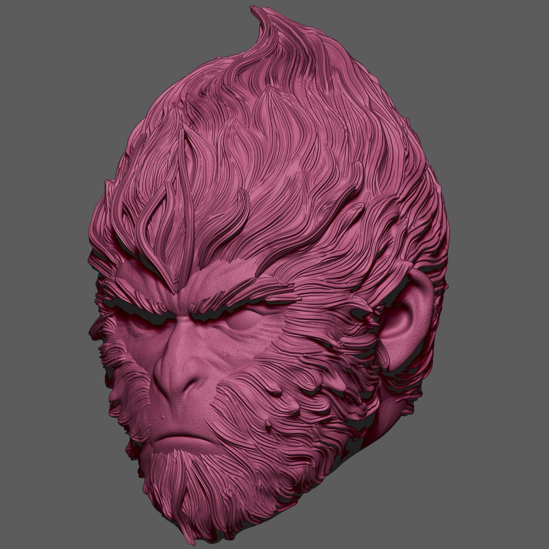 Black Myth Wukong - Head Custom 3D model 3D printable | CGTrader
