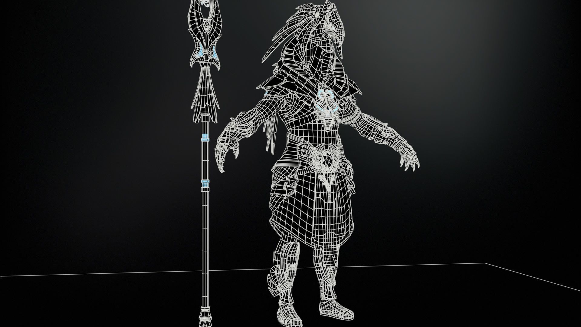 3D model Egyptian Gods Gor VR / AR / low-poly rigged animated | CGTrader