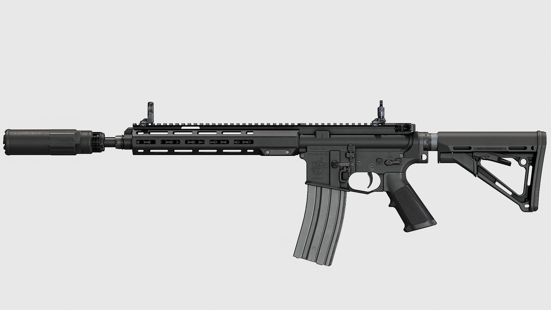 3D model CGS SCI - Six Suppressor - Replica VR / AR / low-poly | CGTrader