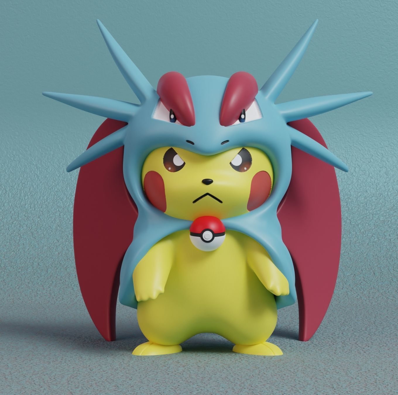 Pokemon - Pikachu Salamence Cosplay free 3D model 3D printable | CGTrader