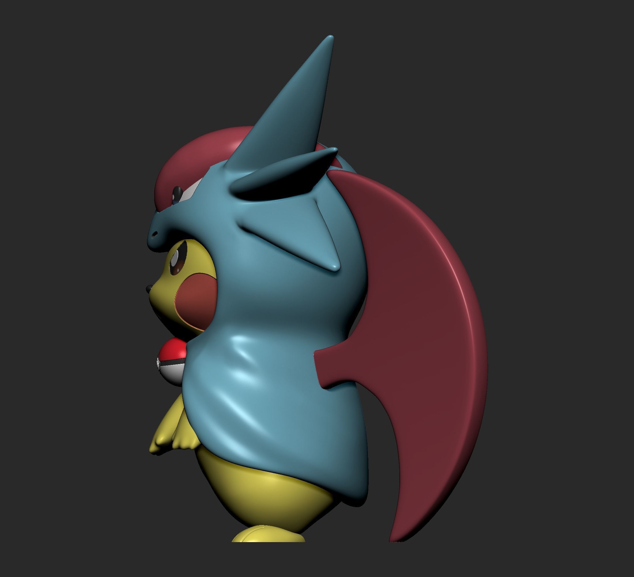 Pokemon - Pikachu Salamence Cosplay free 3D model 3D printable | CGTrader