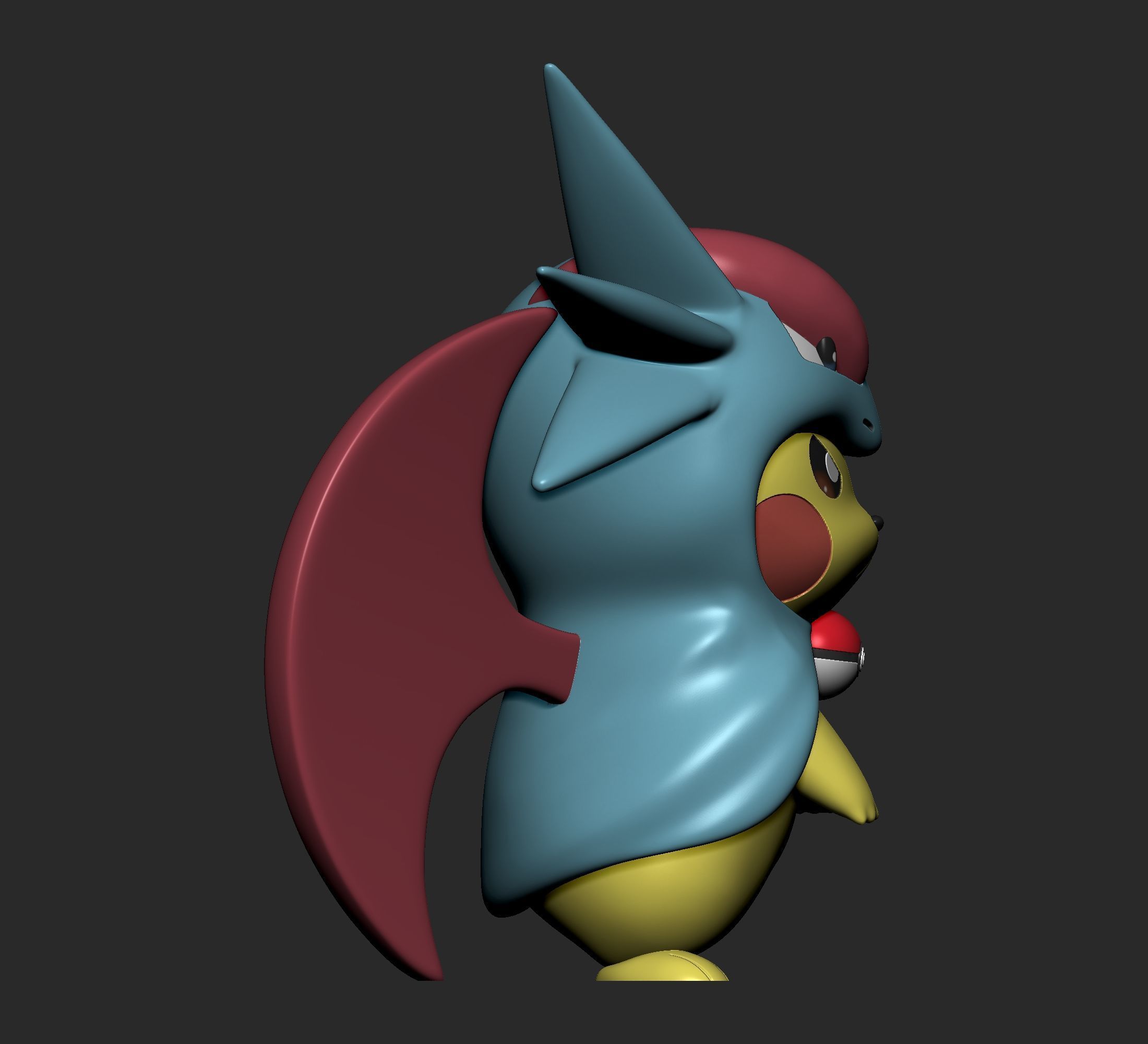 Pokemon - Pikachu Salamence Cosplay free 3D model 3D printable | CGTrader