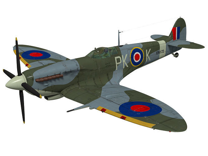 Supermarine spitfire Mk-IX 3D model | CGTrader