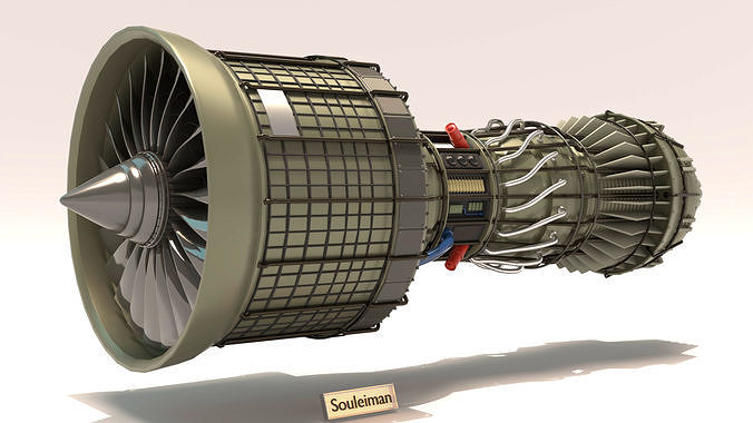 Jet Engine Concept 01 3D model | CGTrader