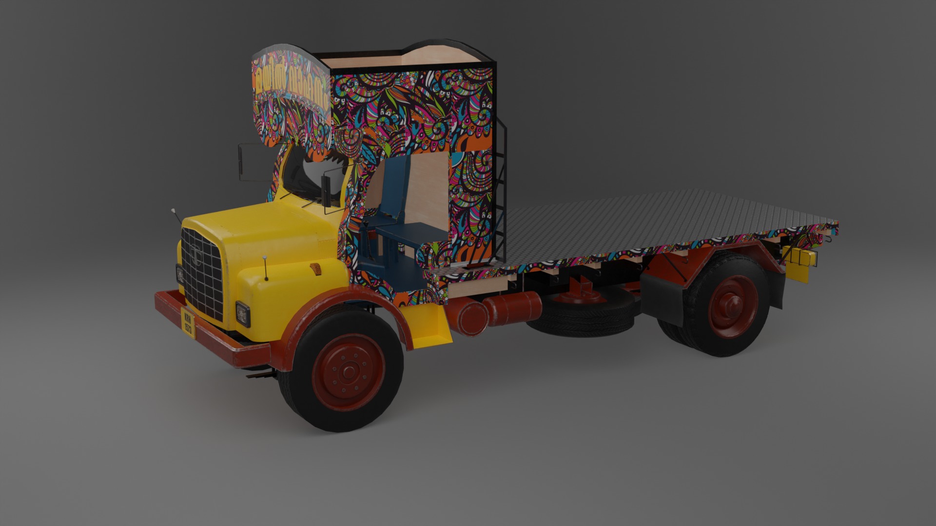 3D model OLD INDIAN LORRY VR / AR / low-poly | CGTrader
