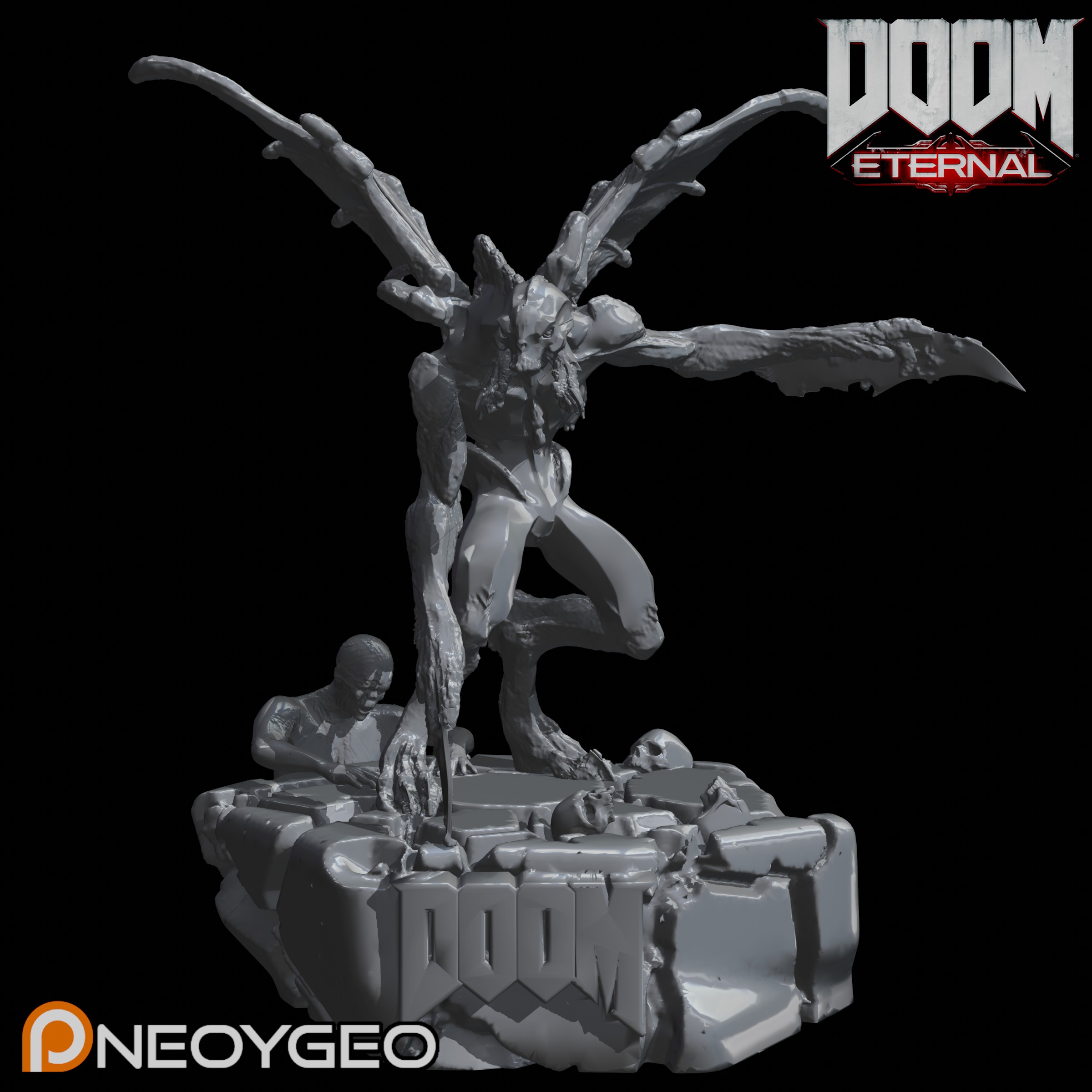GARGOYLE - DOOM ETERNAL 3D model 3D printable | CGTrader