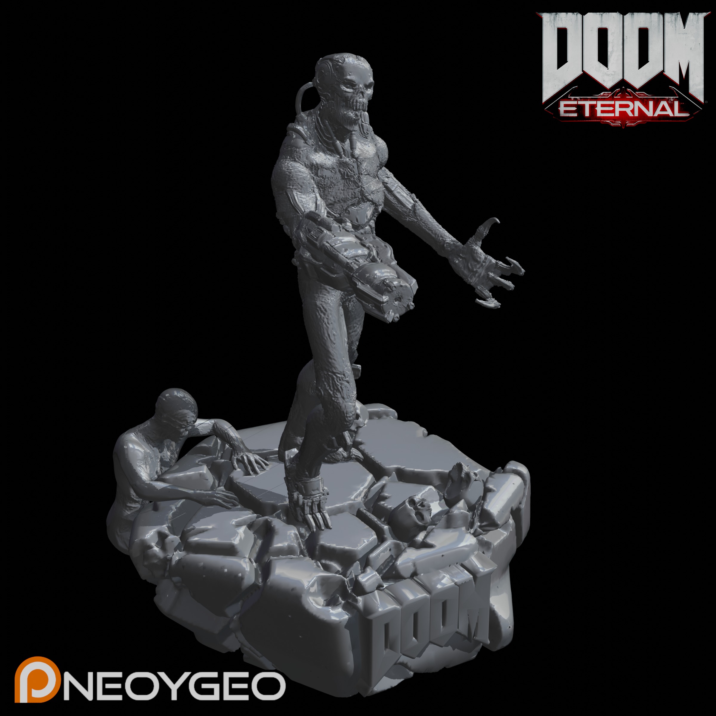 MECHA ZOMBIE - DOOM ETERNAL free 3D model 3D printable | CGTrader