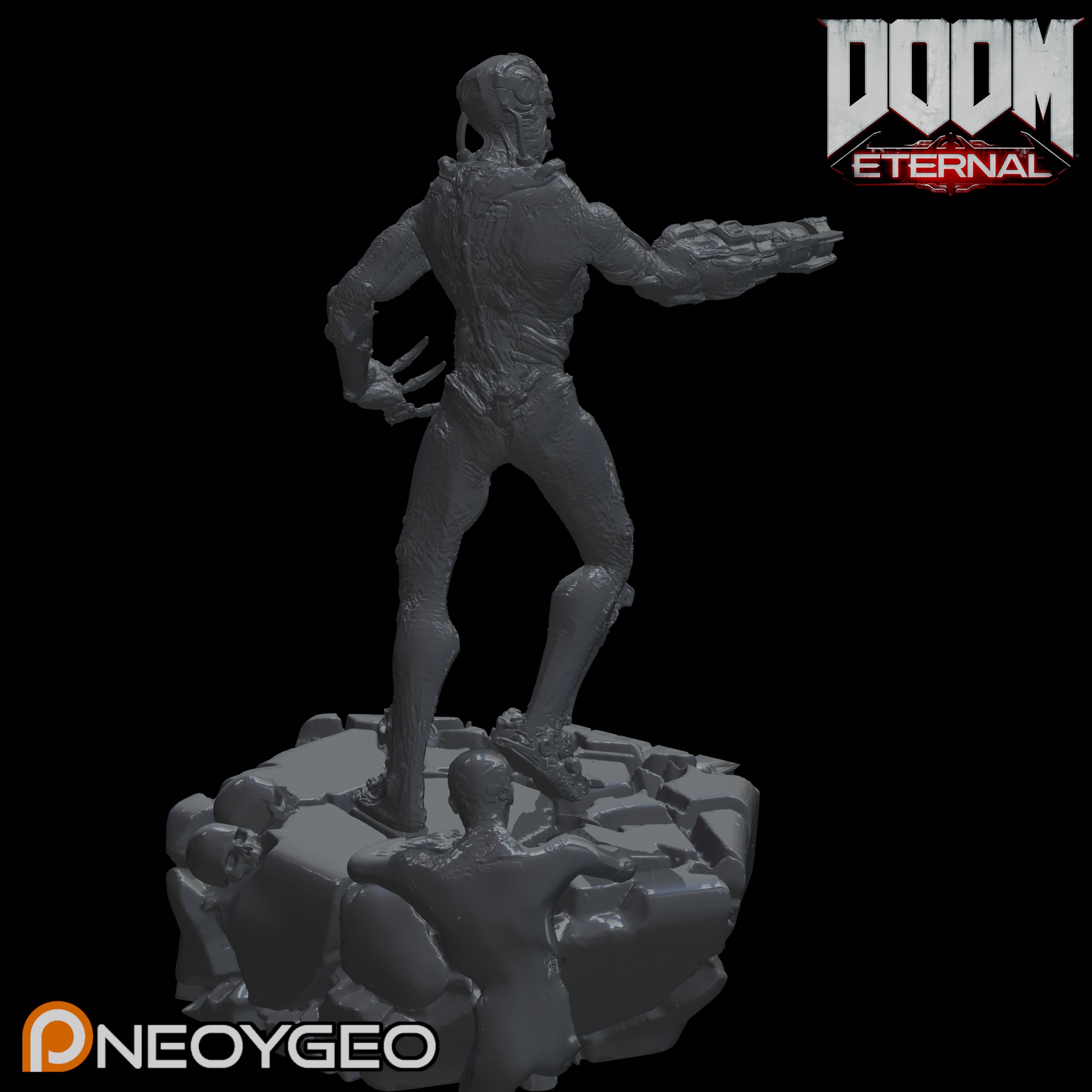 MECHA ZOMBIE - DOOM ETERNAL free 3D model 3D printable | CGTrader