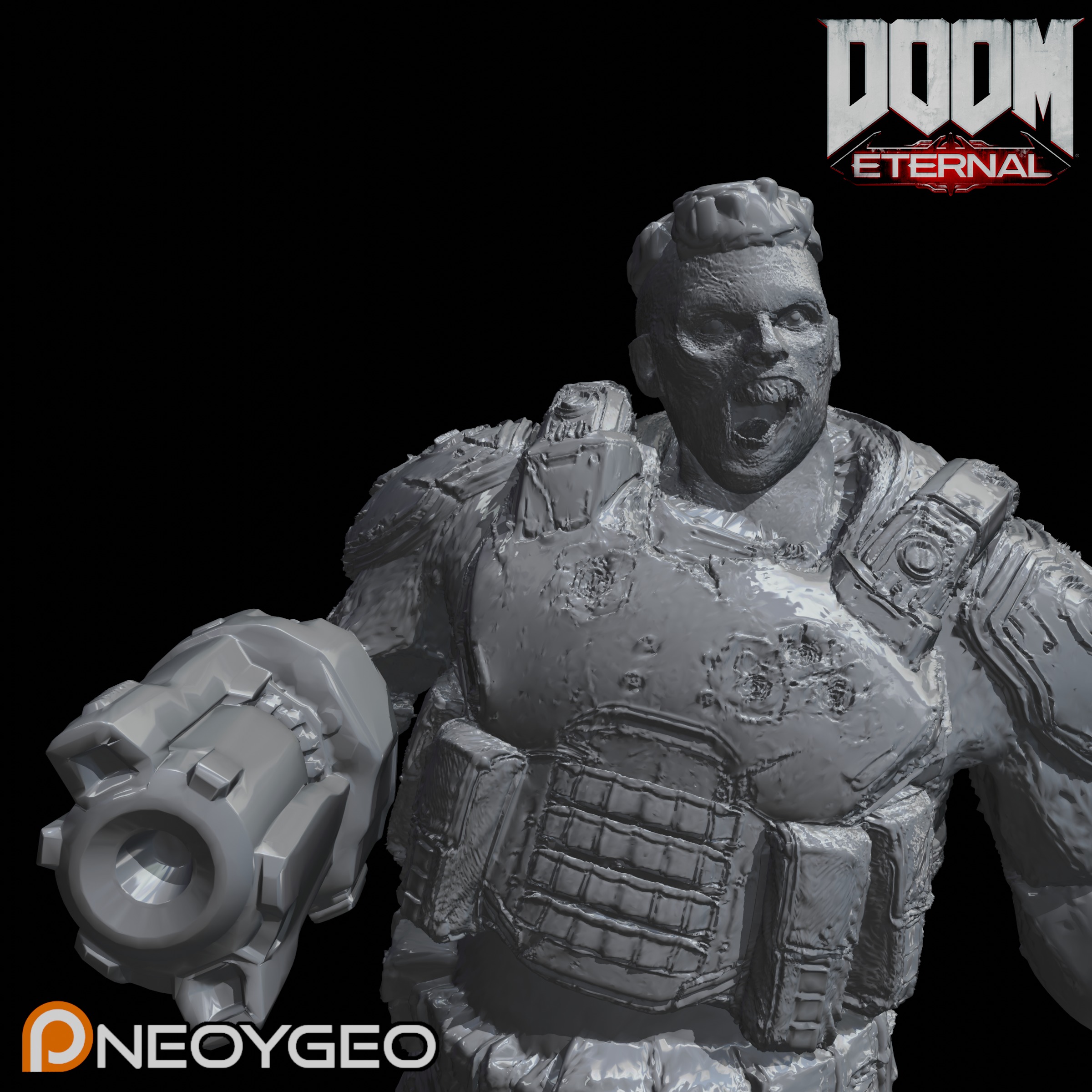 ZOMBIE SOLDIER - DOOM ETERNAL 3D model 3D printable | CGTrader