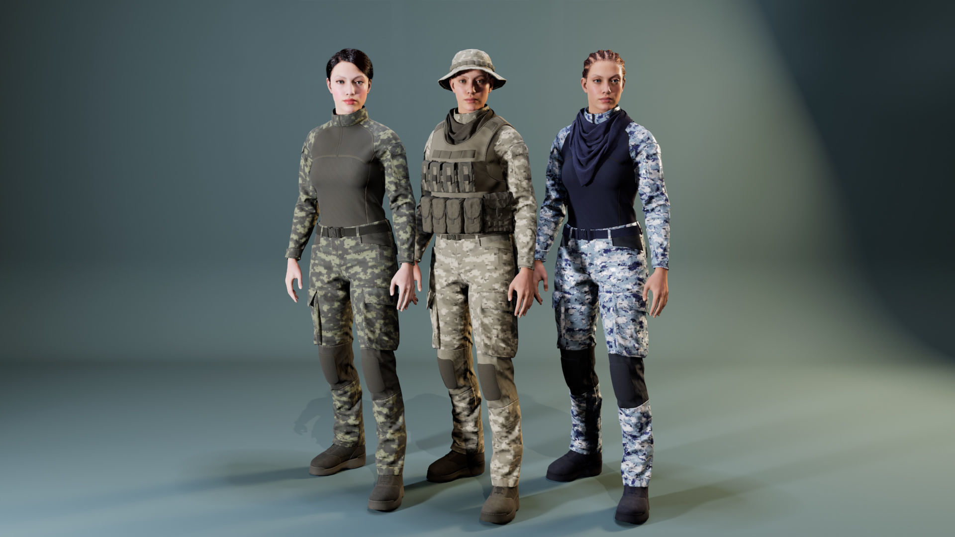 3D model Tactical Clothing Vol 1 For MetaHuman - Game Ready - Rigged VR ...
