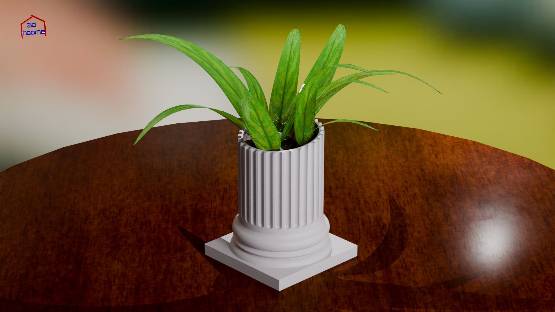 Ancient Roman Column Planter 3D model 3D printable | CGTrader