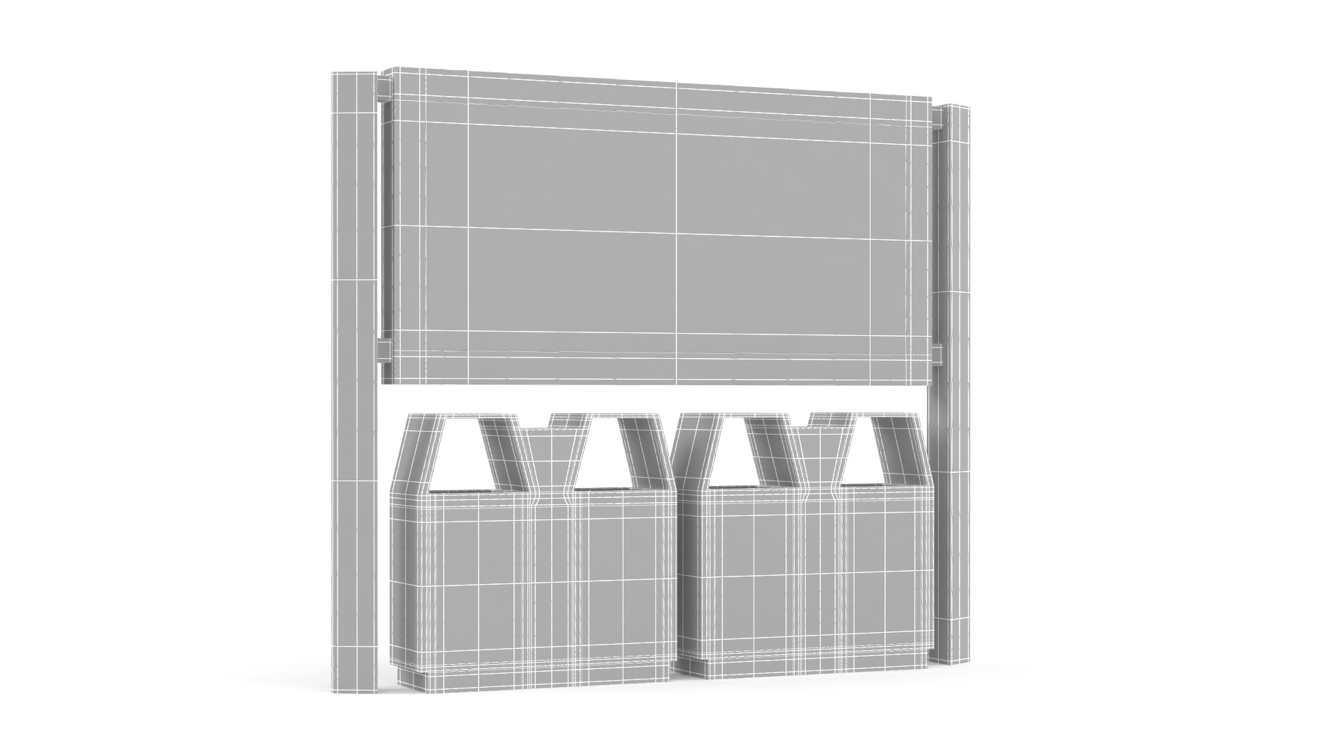 Trash Bin Led Light Box free 3D model | CGTrader