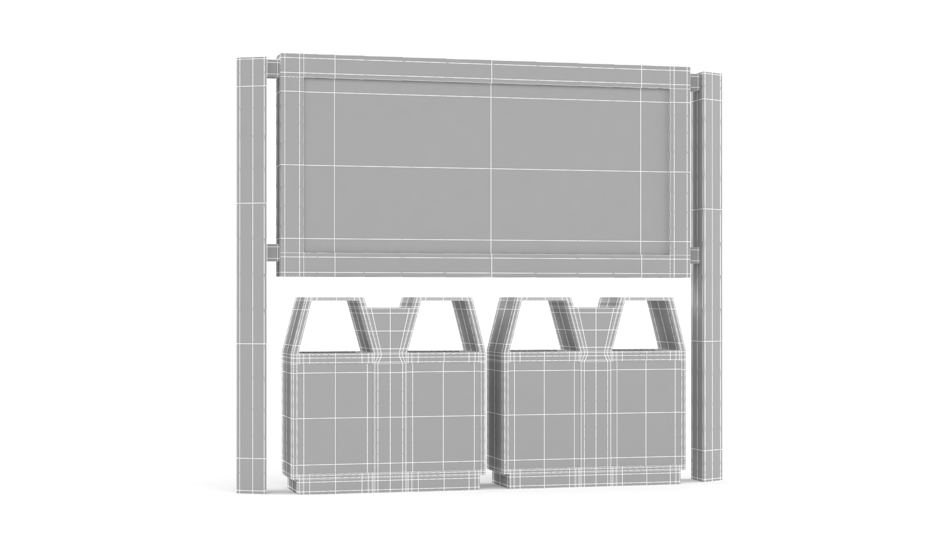 Trash Bin Led Light Box free 3D model | CGTrader