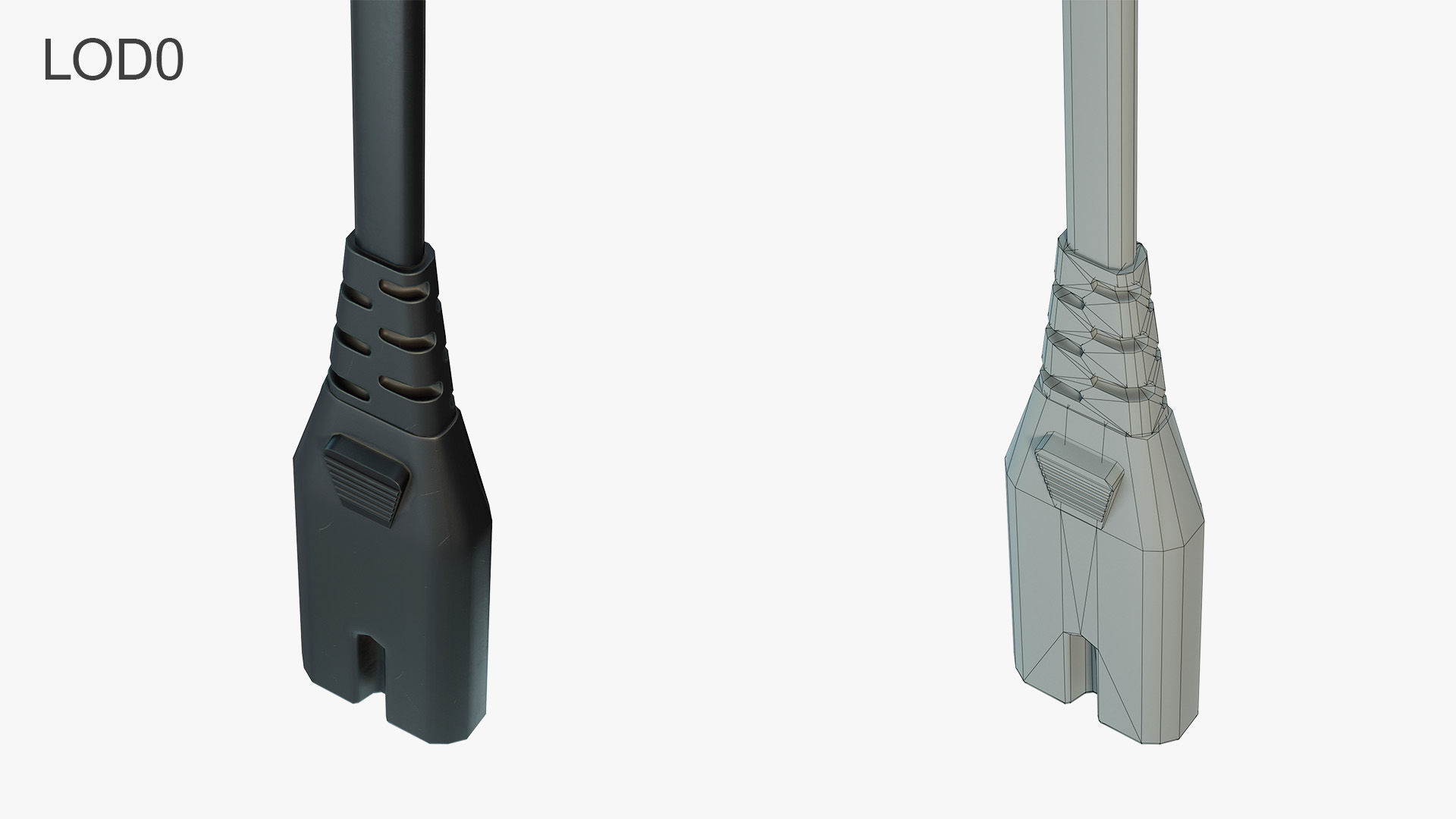 3D model Power cord IEC C7 VR / AR / low-poly | CGTrader