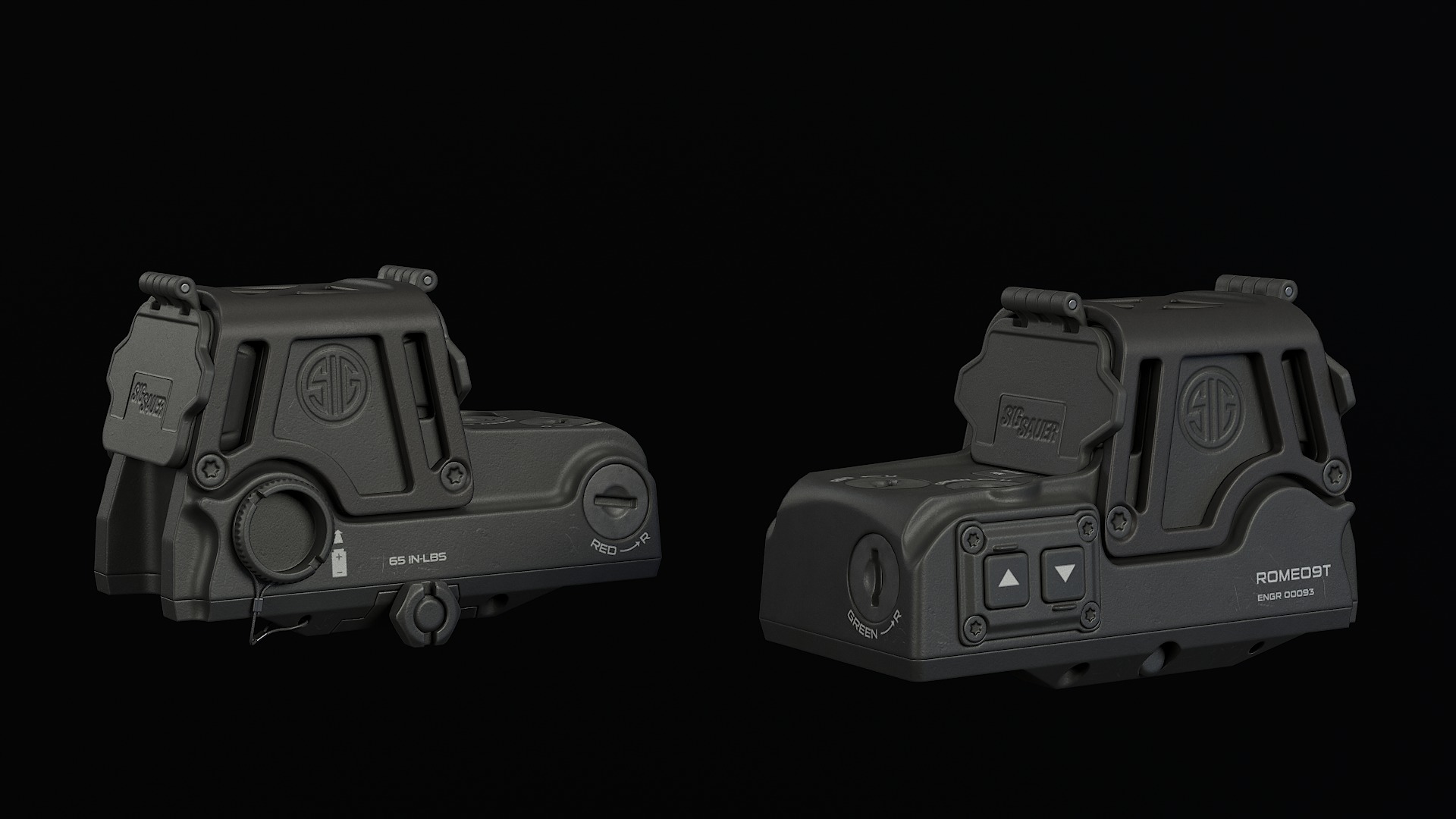 3D model SIG Sauer ROMEO9T Red Dot VR / AR / low-poly | CGTrader