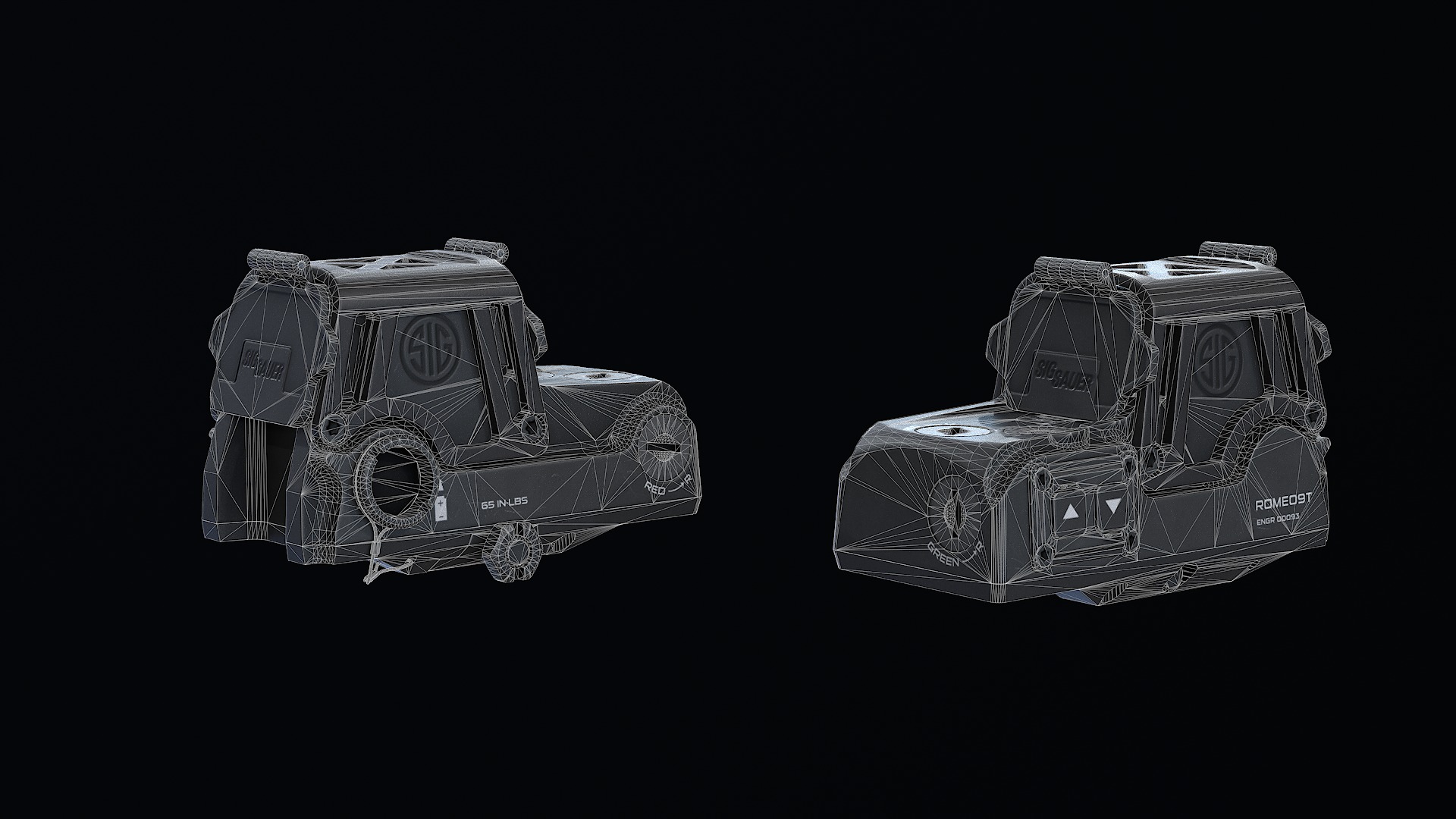 3D model SIG Sauer ROMEO9T Red Dot VR / AR / low-poly | CGTrader