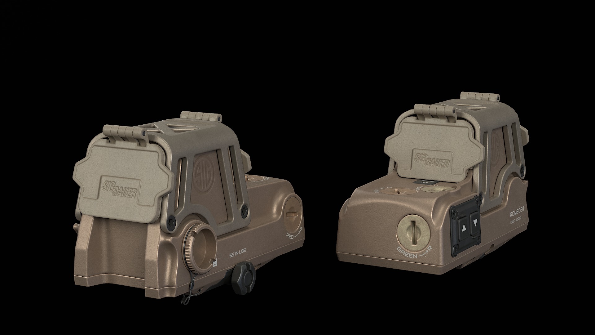 3D model SIG Sauer ROMEO9T Red Dot VR / AR / low-poly | CGTrader
