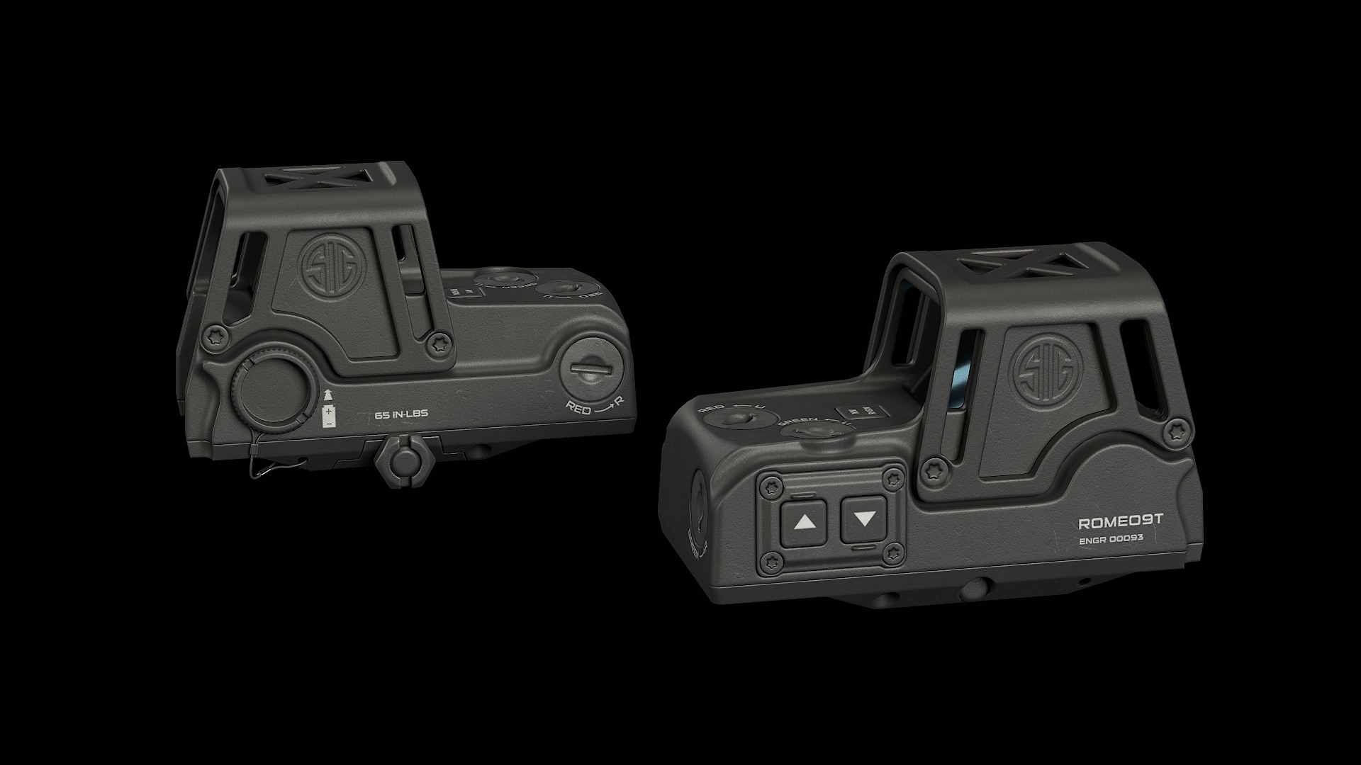 3D model SIG Sauer ROMEO9T Red Dot VR / AR / low-poly | CGTrader