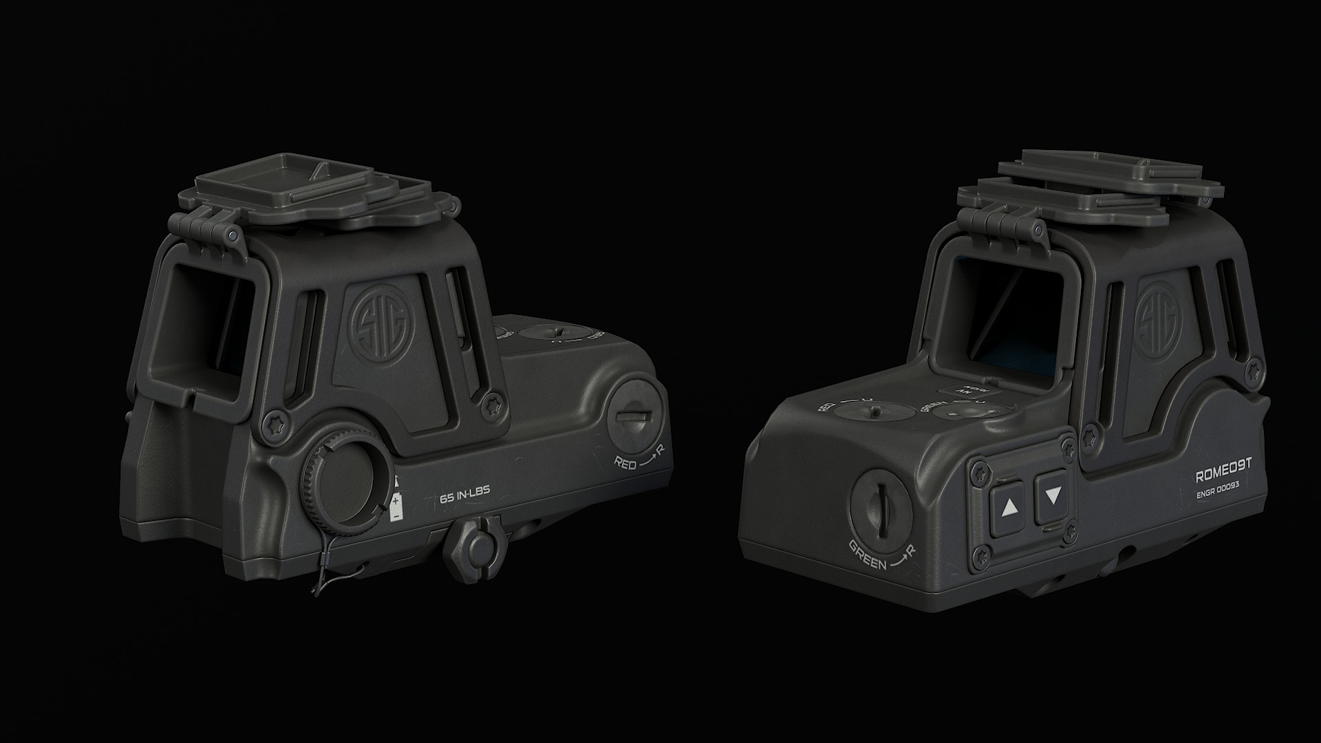 3D model SIG Sauer ROMEO9T Red Dot VR / AR / low-poly | CGTrader