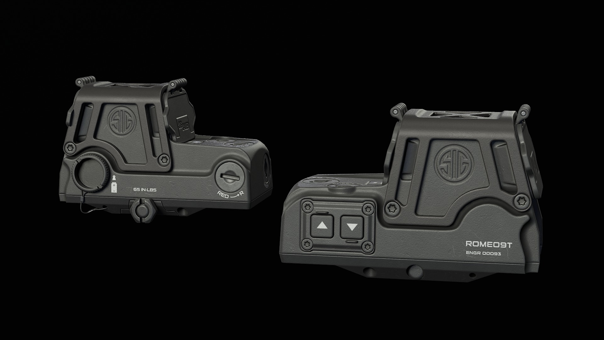 3D model SIG Sauer ROMEO9T Red Dot VR / AR / low-poly | CGTrader