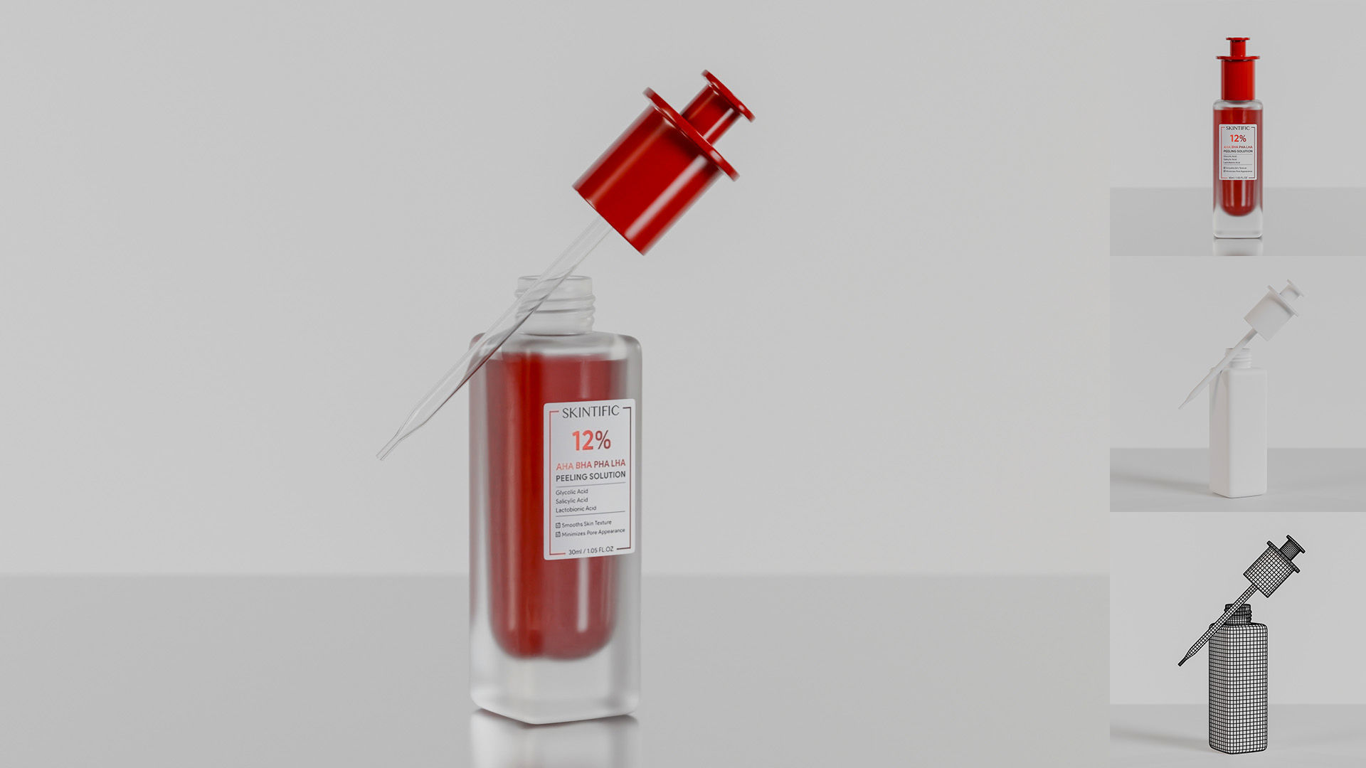 Facial serum 30ml bottle 3D model | CGTrader