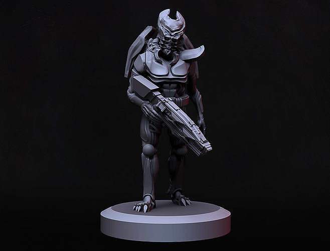 Alien Warrior A free 3D model 3D printable | CGTrader