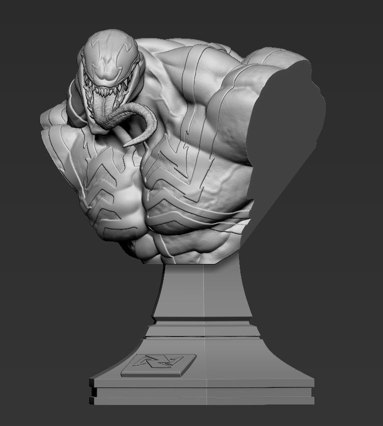 Venom from Marvel Rivals Bust for 3D PRINTING 3D model 3D printable ...