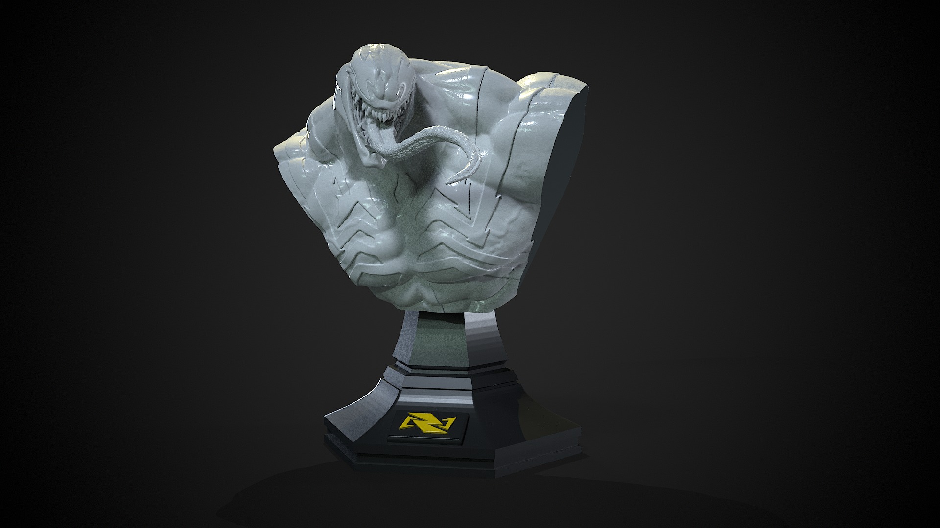 Venom from Marvel Rivals Bust for 3D PRINTING 3D model 3D printable ...