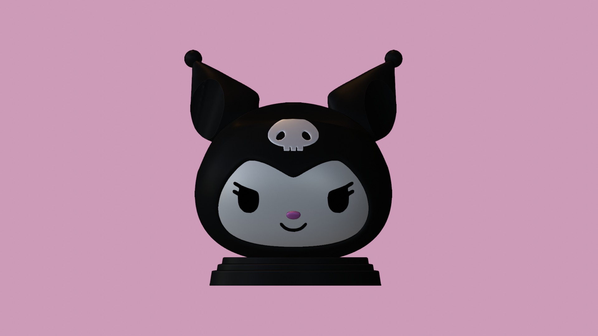 kuromi Joystick Stand - Hello Kitty 3D model 3D printable | CGTrader