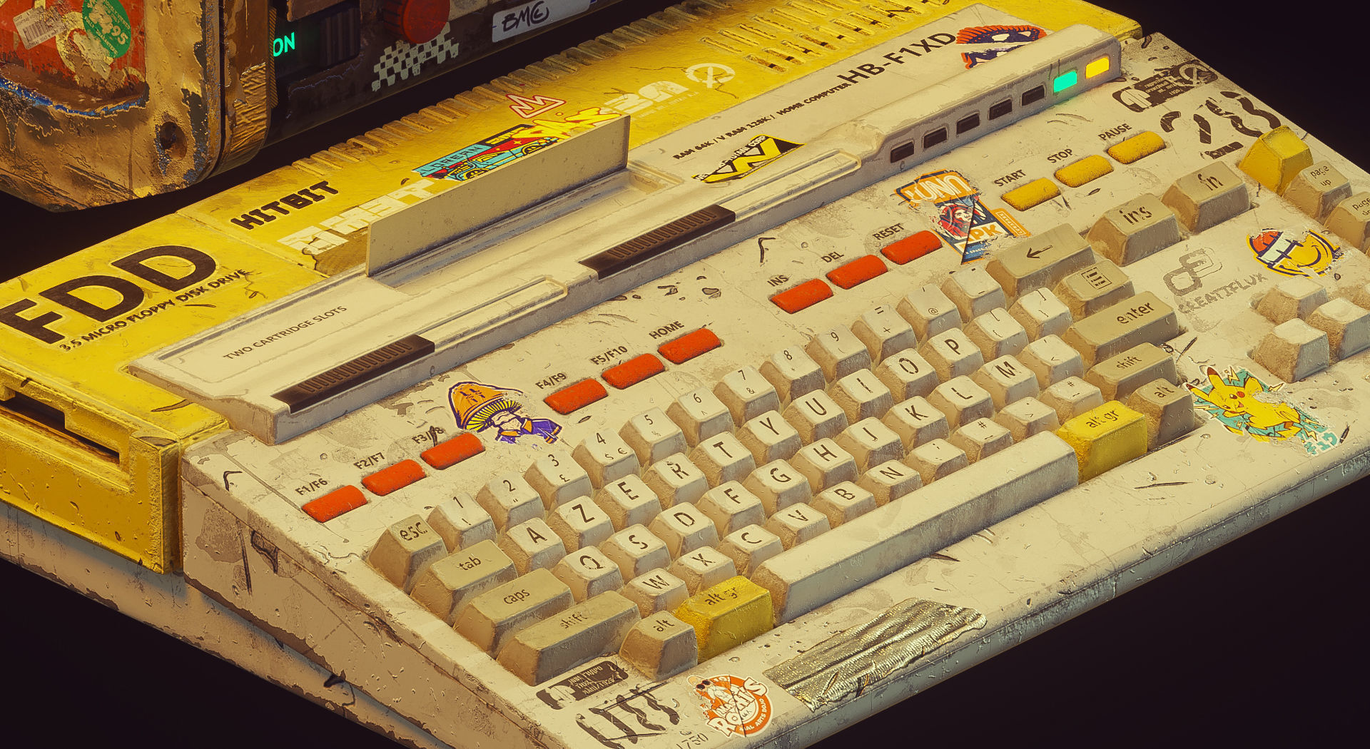 3D model Cyberpunk Hitbit Retro Game console 3D Model VR / AR / low ...