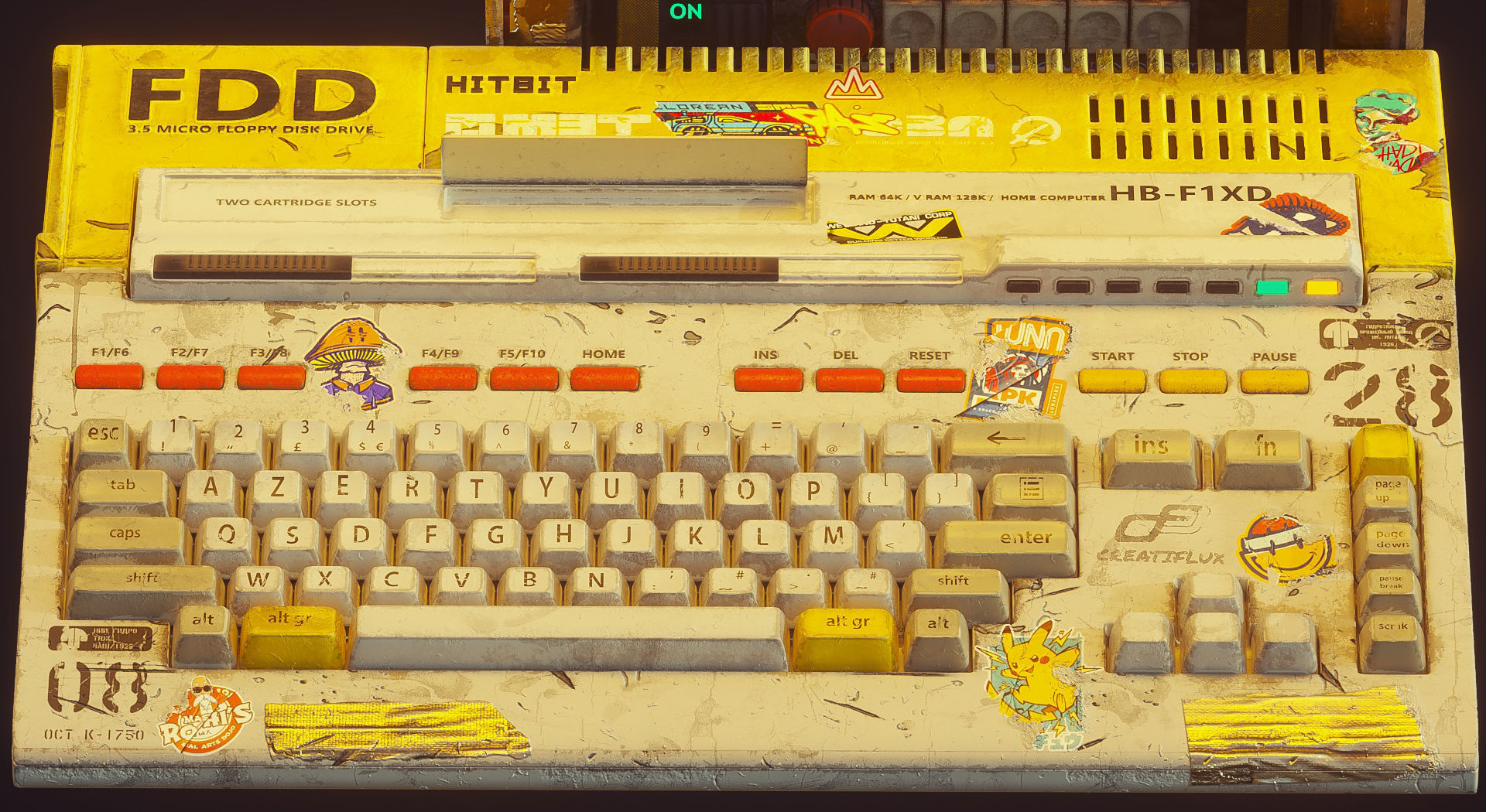 3D model Cyberpunk Hitbit Retro Game console 3D Model VR / AR / low ...