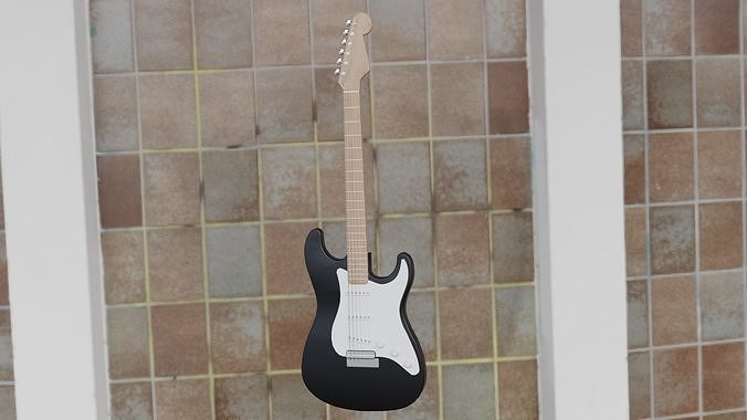 Generic Guitar Blender Decor free 3D model | CGTrader