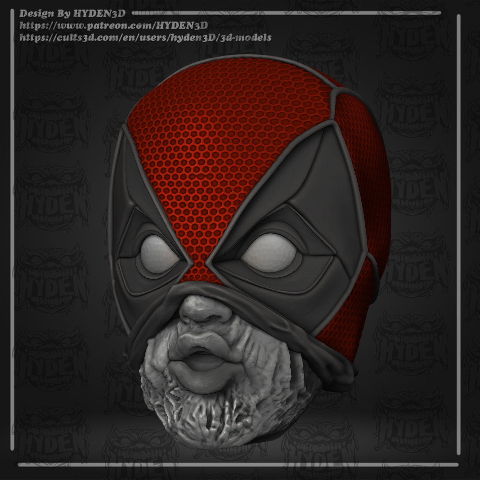 deadpool movie heads 3D model 3D printable | CGTrader