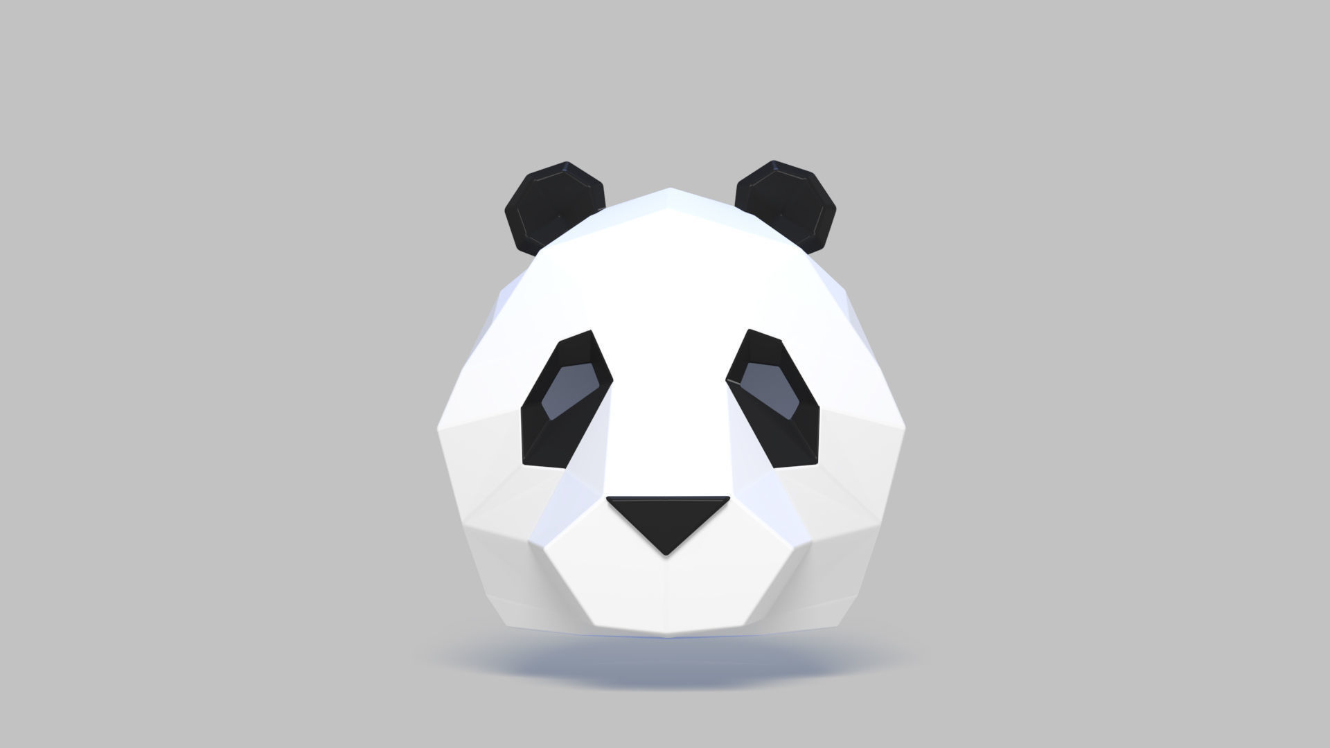 Panda Mask 3D model 3D printable | CGTrader