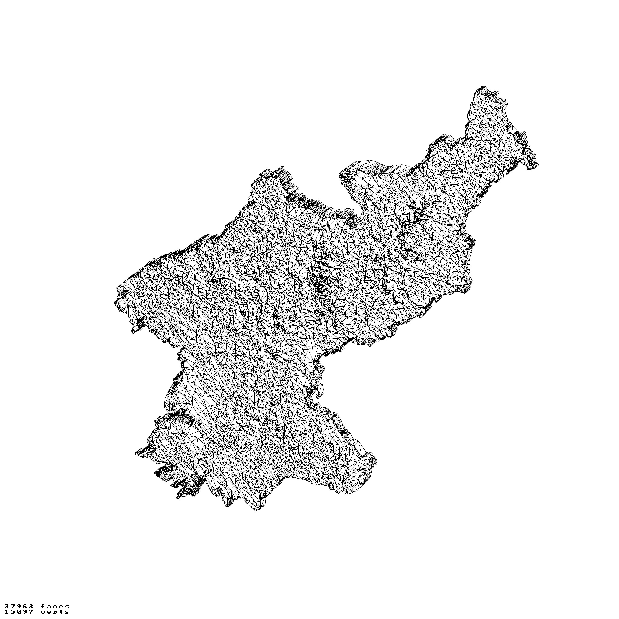 North Korea relief map topography collection free 3D model 3D printable ...