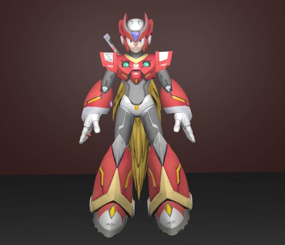 zero megaman 3D model animated rigged | CGTrader