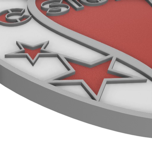 FC Sion Wall Sign 3D model 3D printable | CGTrader