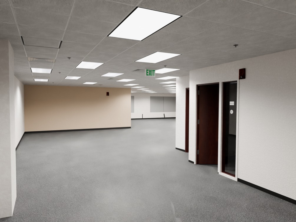 Backrooms Office Liminal Space 3D model | CGTrader