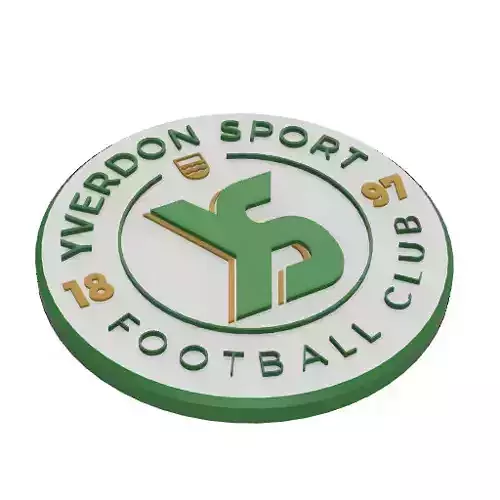 Yverdon Sport FC Wall Sign 3D model 3D printable | CGTrader