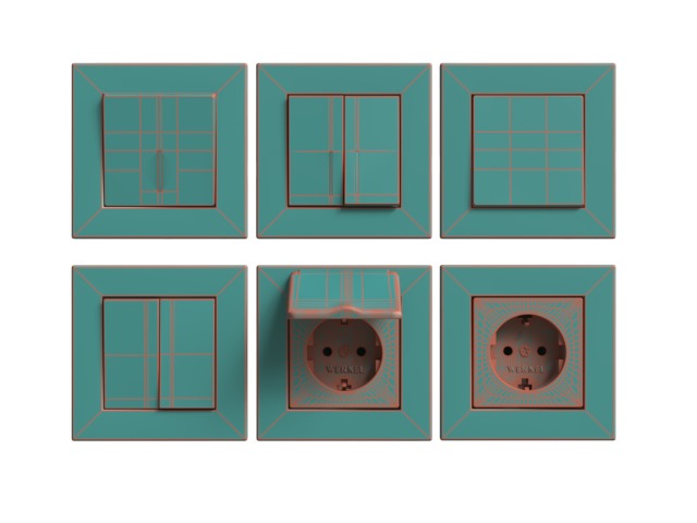 Sockets and switches White Matt By Werkel free VR / AR / low-poly 3D model | CGTrader