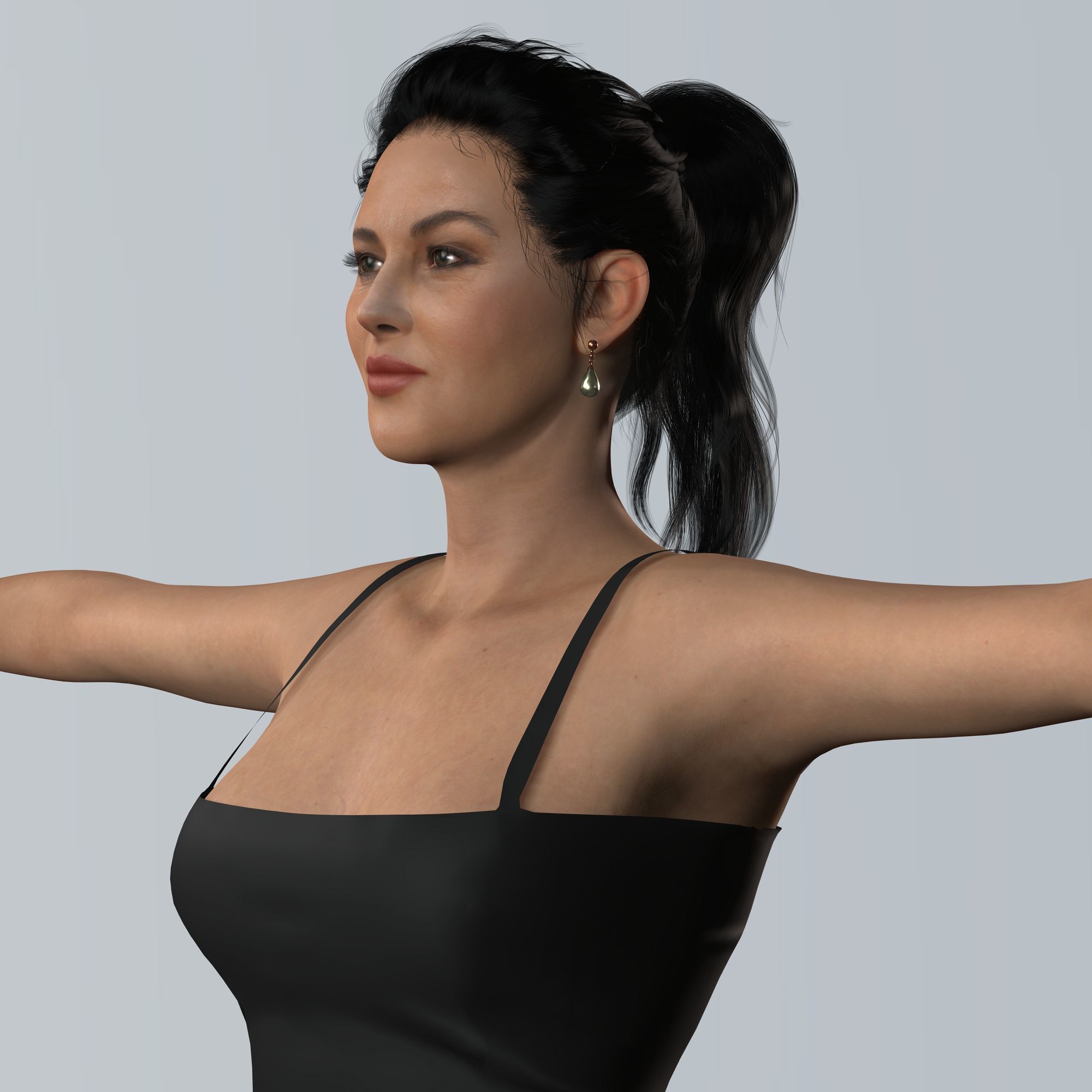 3D model Monica Bellucci 3D Model Low-poly VR / AR / low-poly | CGTrader