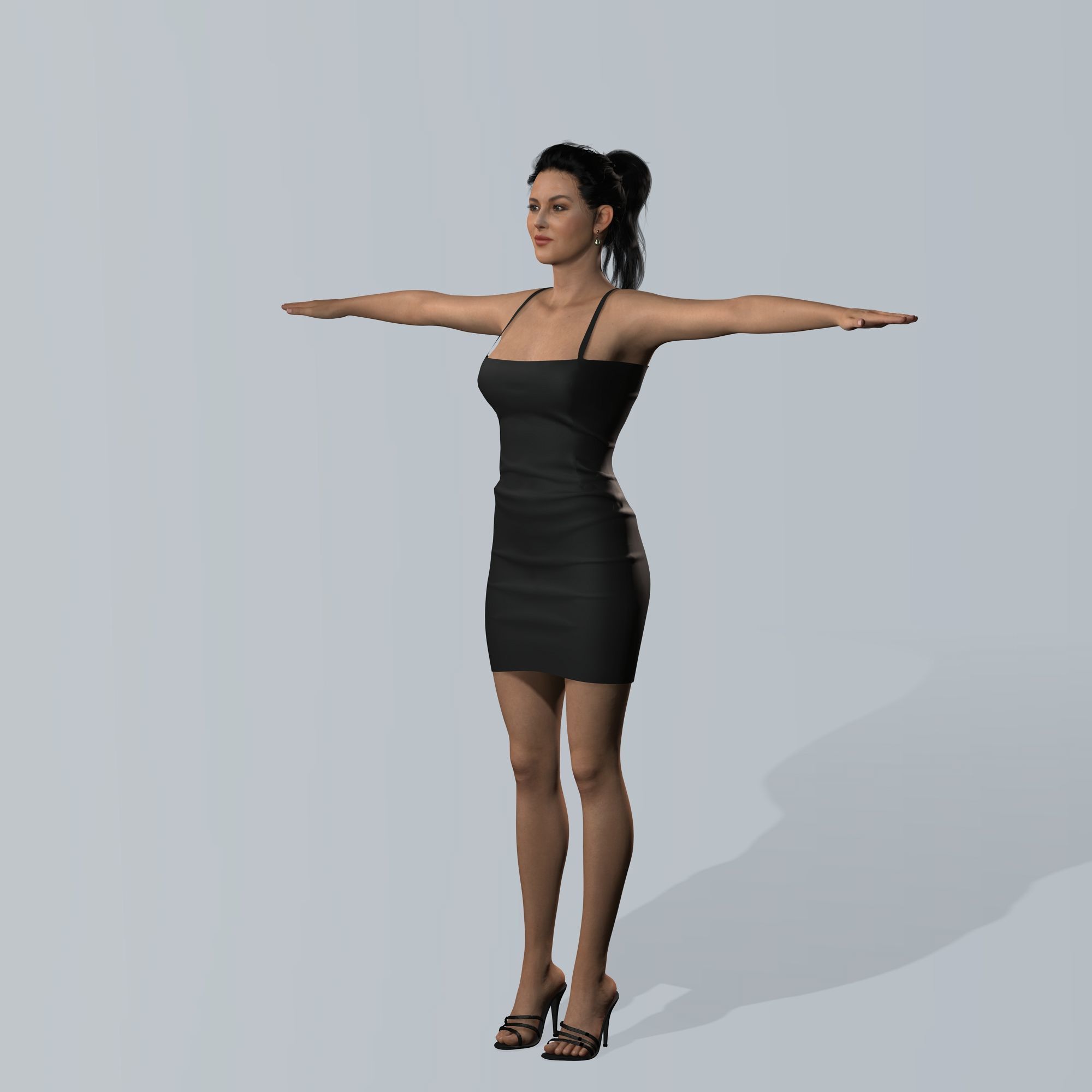 3D model Monica Bellucci 3D Model Low-poly VR / AR / low-poly | CGTrader