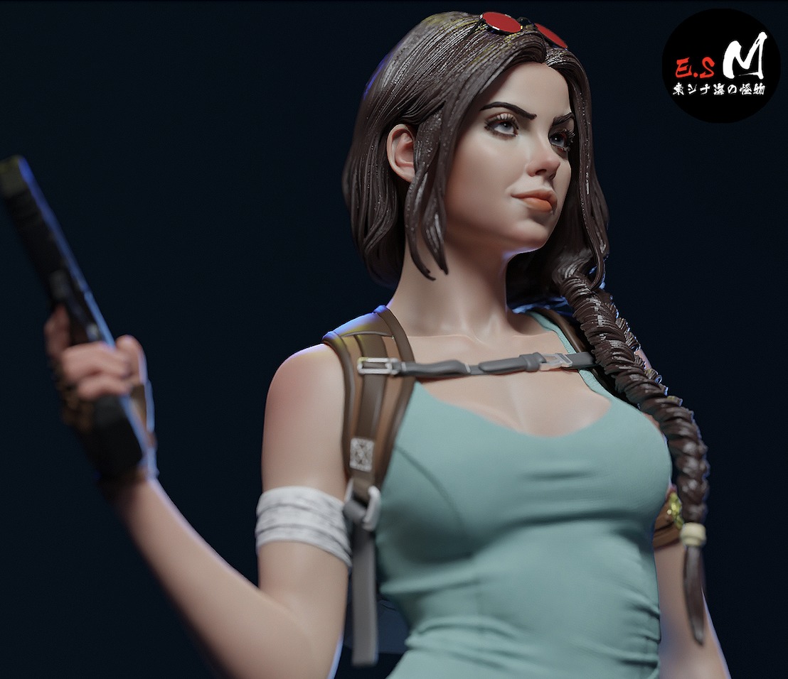 LARA TREASURE HUNTER CHARACTER BY ESM 3D model 3D printable | CGTrader