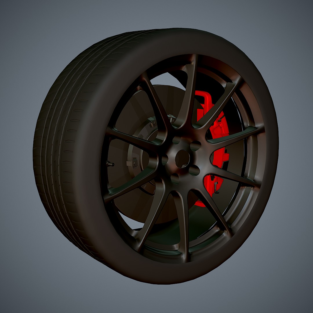 Car wheel pack free 3D model | CGTrader