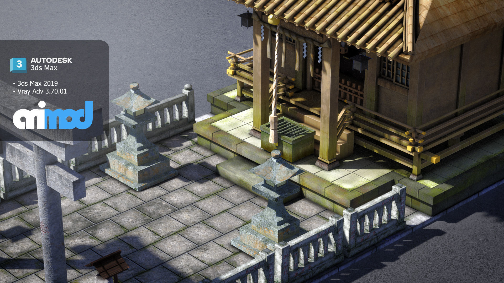 Japanese Shrine Temple 3D model | CGTrader