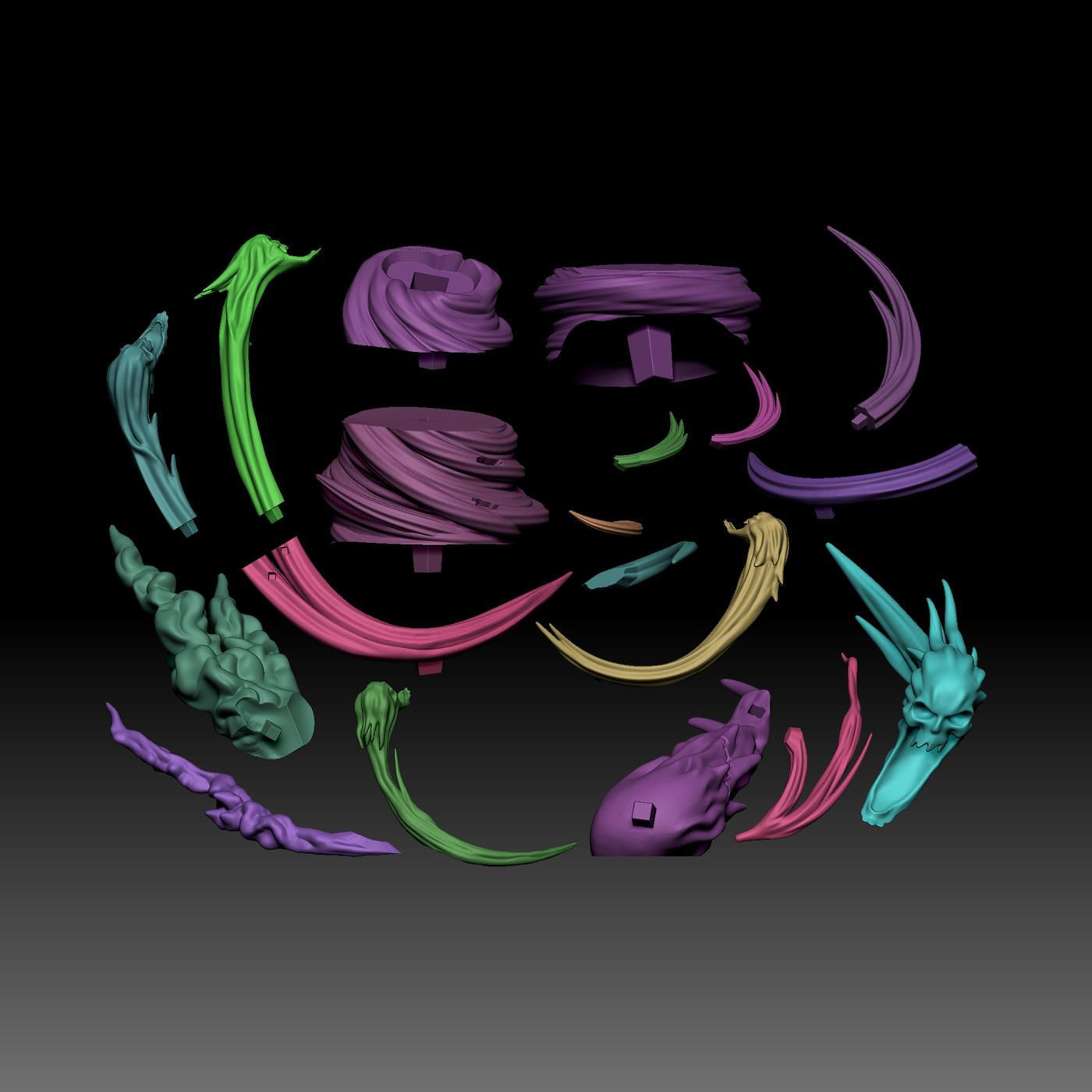 Okkotsu Yuta with Cursed Rika 3D Model Ready to Print 3D model 3D ...