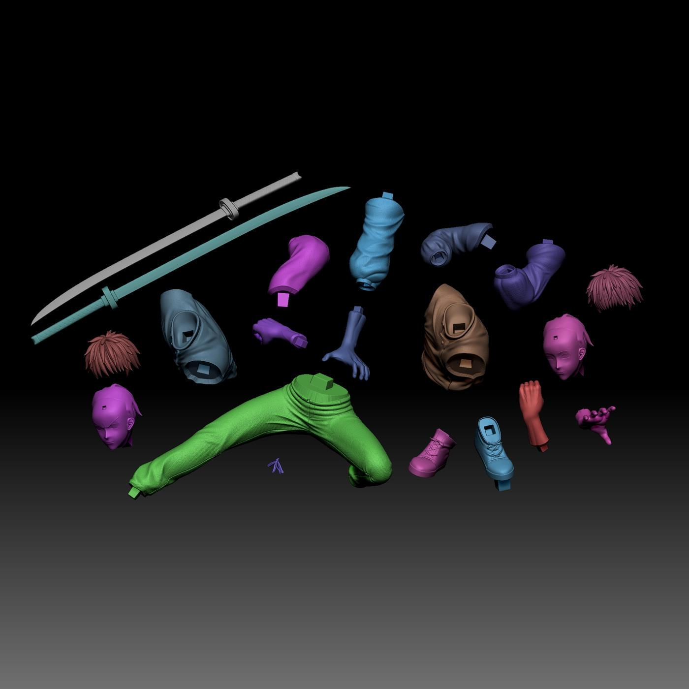 Okkotsu Yuta with Cursed Rika 3D Model Ready to Print 3D model 3D ...