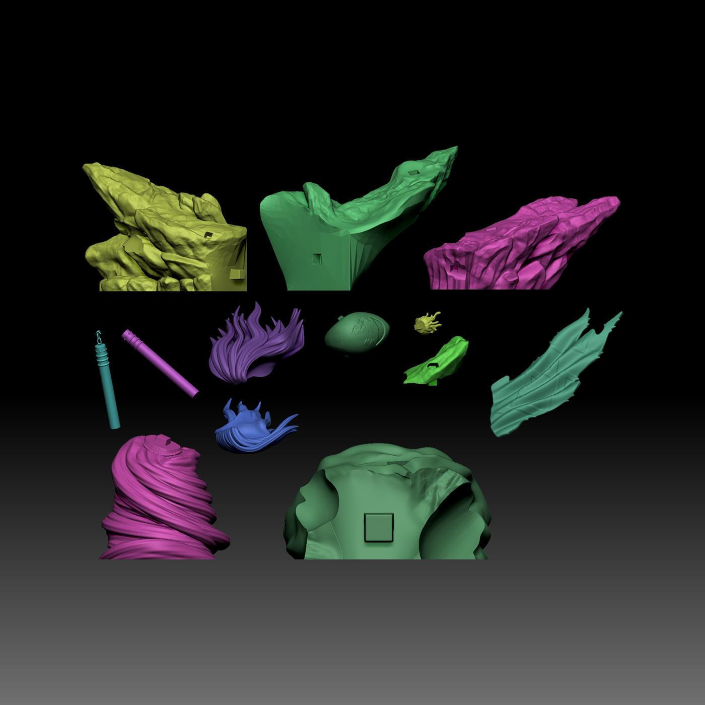 Okkotsu Yuta with Cursed Rika 3D Model Ready to Print 3D model 3D ...