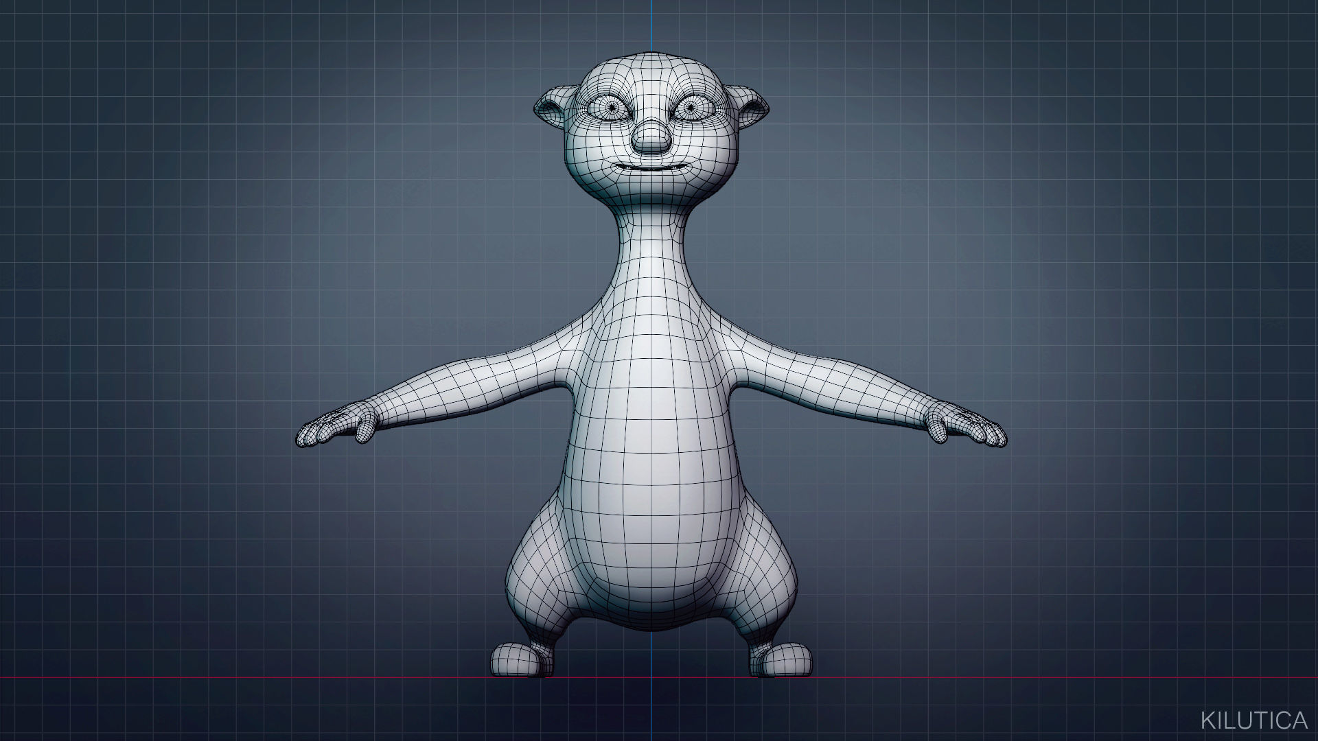 3D model Cartoon Ferret Biped Rigged VR / AR / low-poly | CGTrader